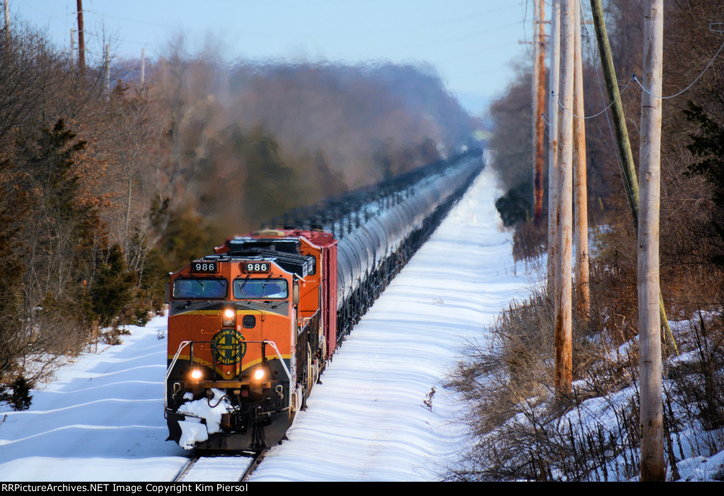 BNSF 986 CSX Train K040-17 Crude Oil Loads